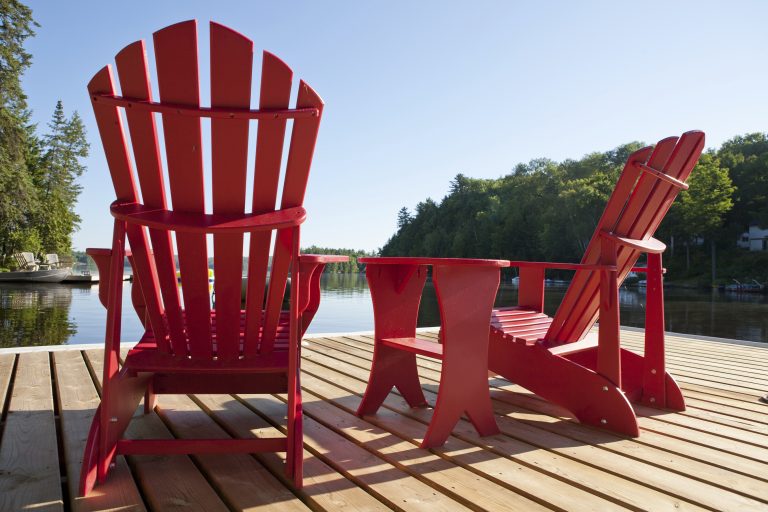 Muskoka Chairs on a Sunny Morning | CB Rentals